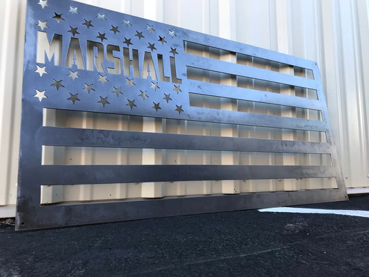 Custom Metal American Flag Sign – Top Notch Ironworks